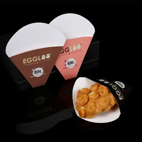 Custom Snacks Paper Cone with Free Shipping
